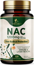 NAC 1200 mg capsules for wellness