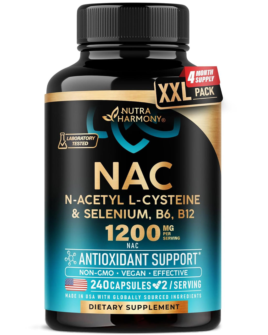 NAC 1200 mg for immune support
