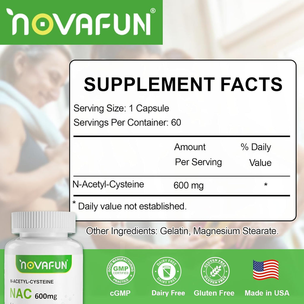 NAC 600 mg antioxidant health supplement