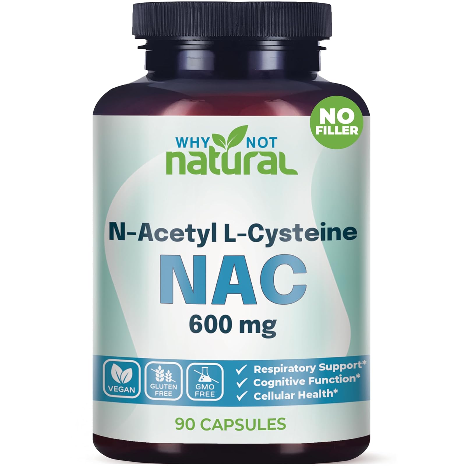 NAC 600 mg capsules for wellness