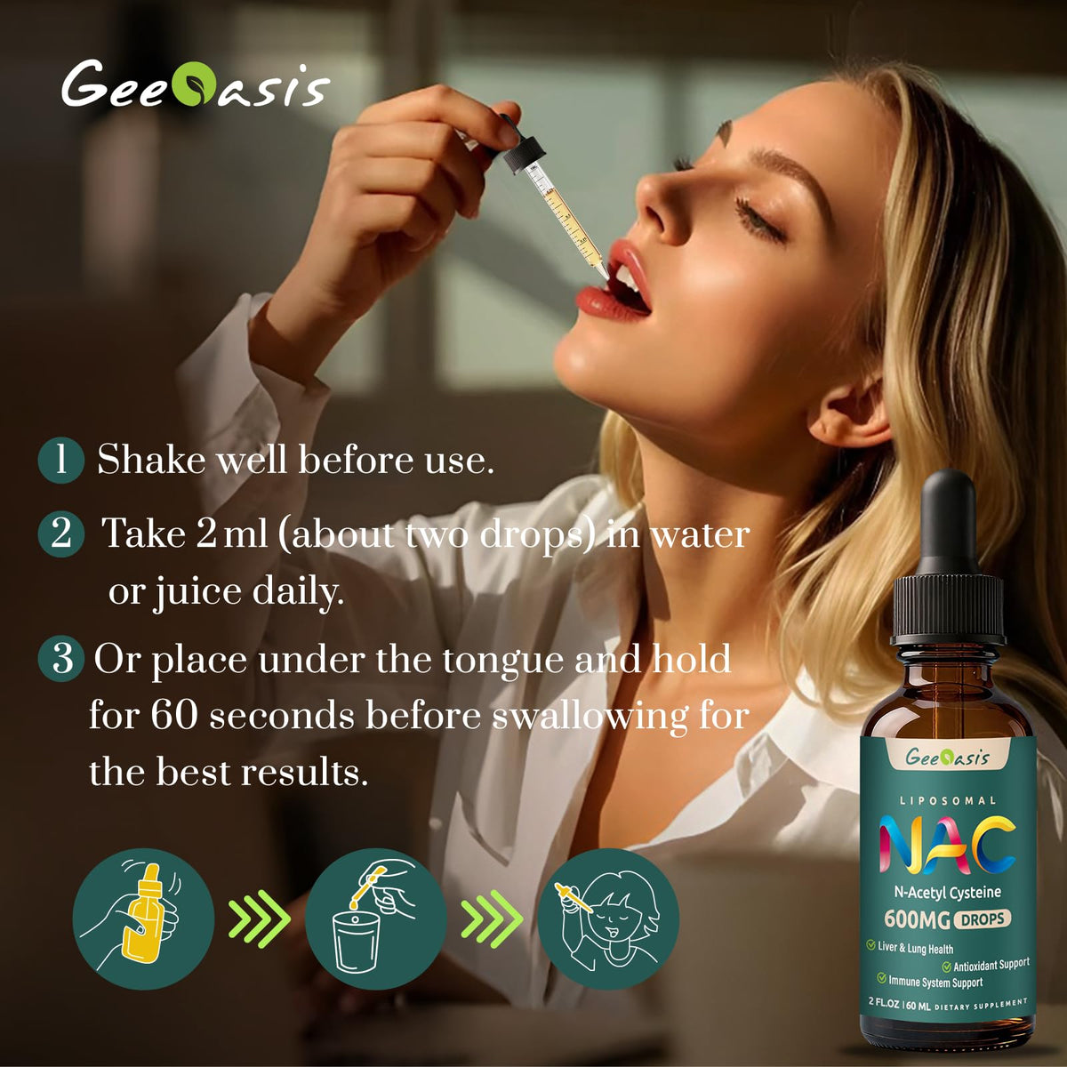 NAC 600 mg for respiratory health