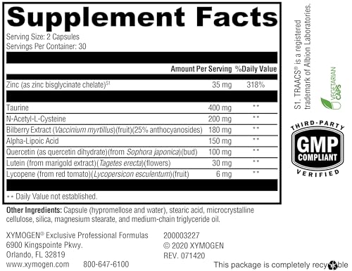NAC and ALA in blended vitamin & mineral supplements