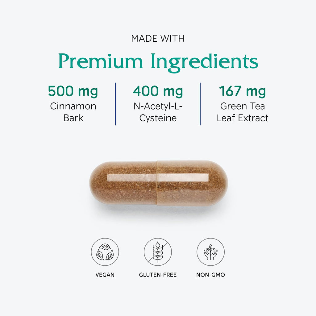NAC and green tea capsules