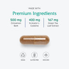NAC and green tea capsules