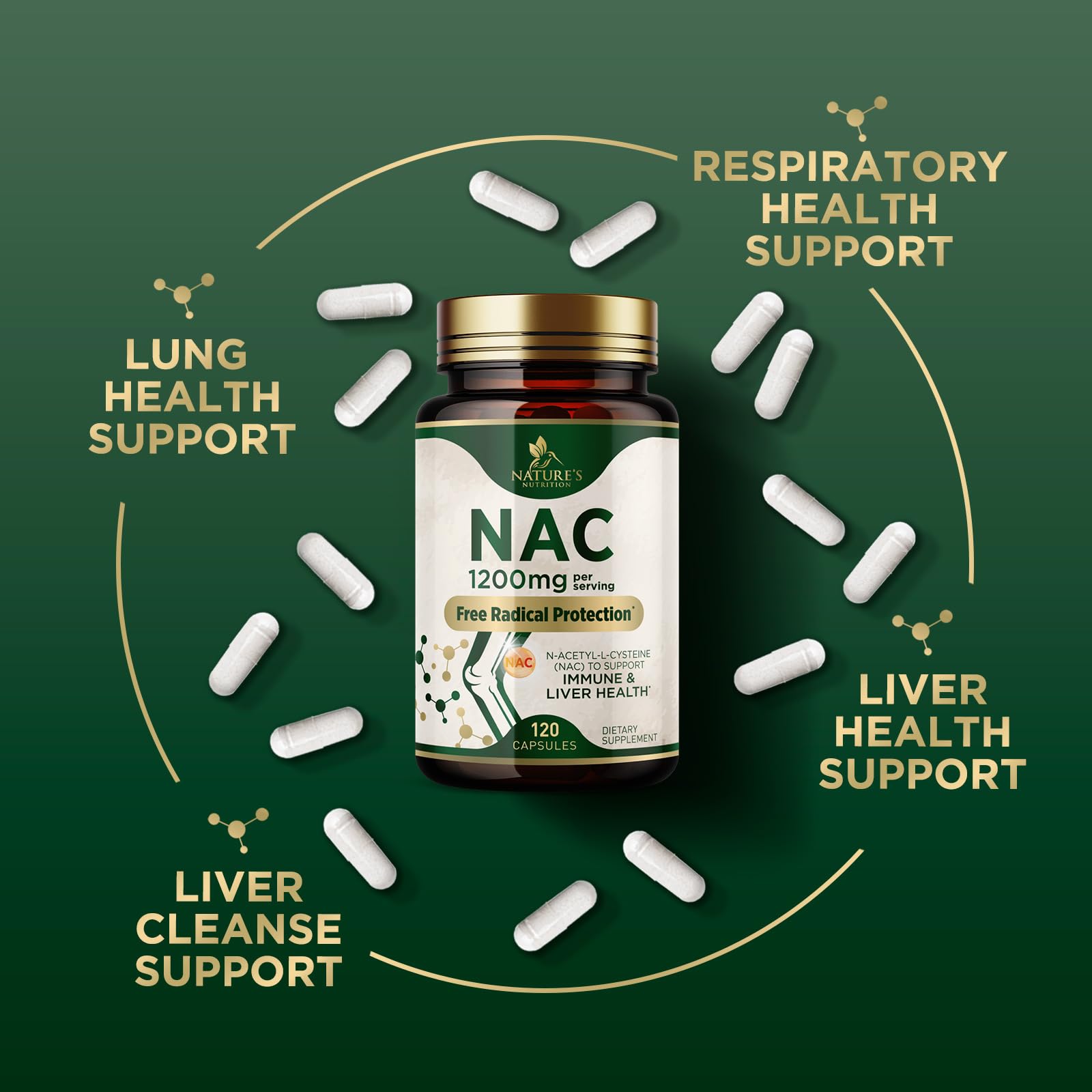 NAC capsules for detoxification support