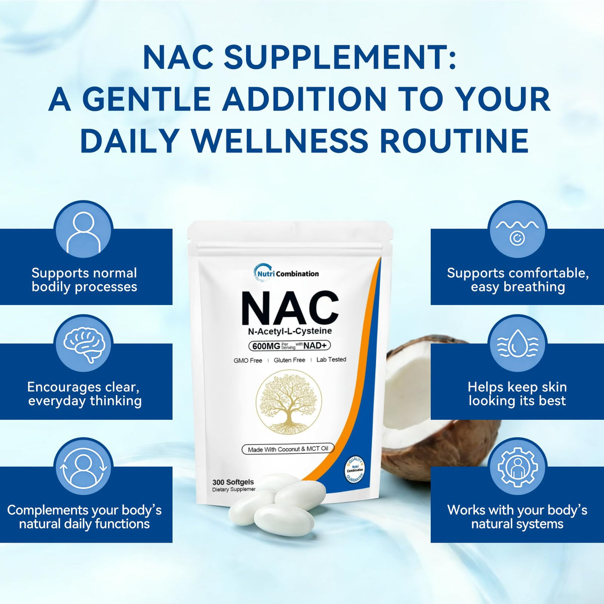 NAC capsules for detoxification
