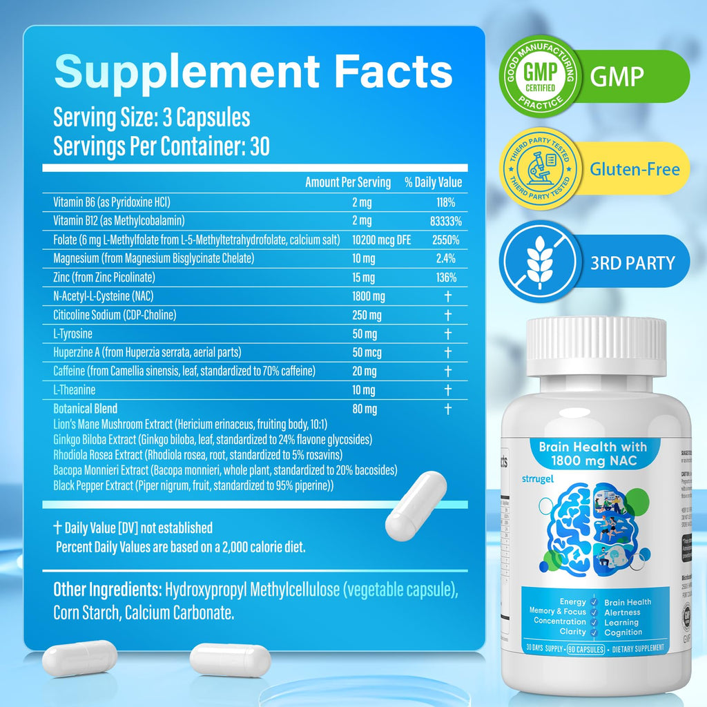 NAC capsules for enhanced mental clarity