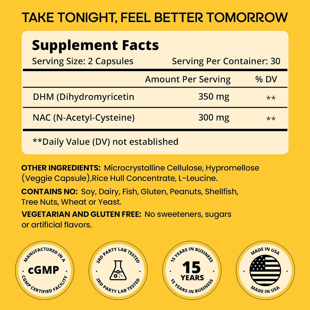 NAC capsules for recovery