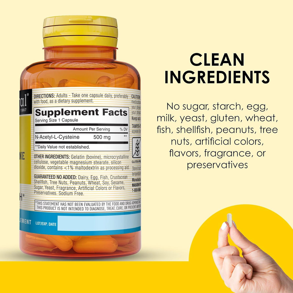 NAC capsules for respiratory health