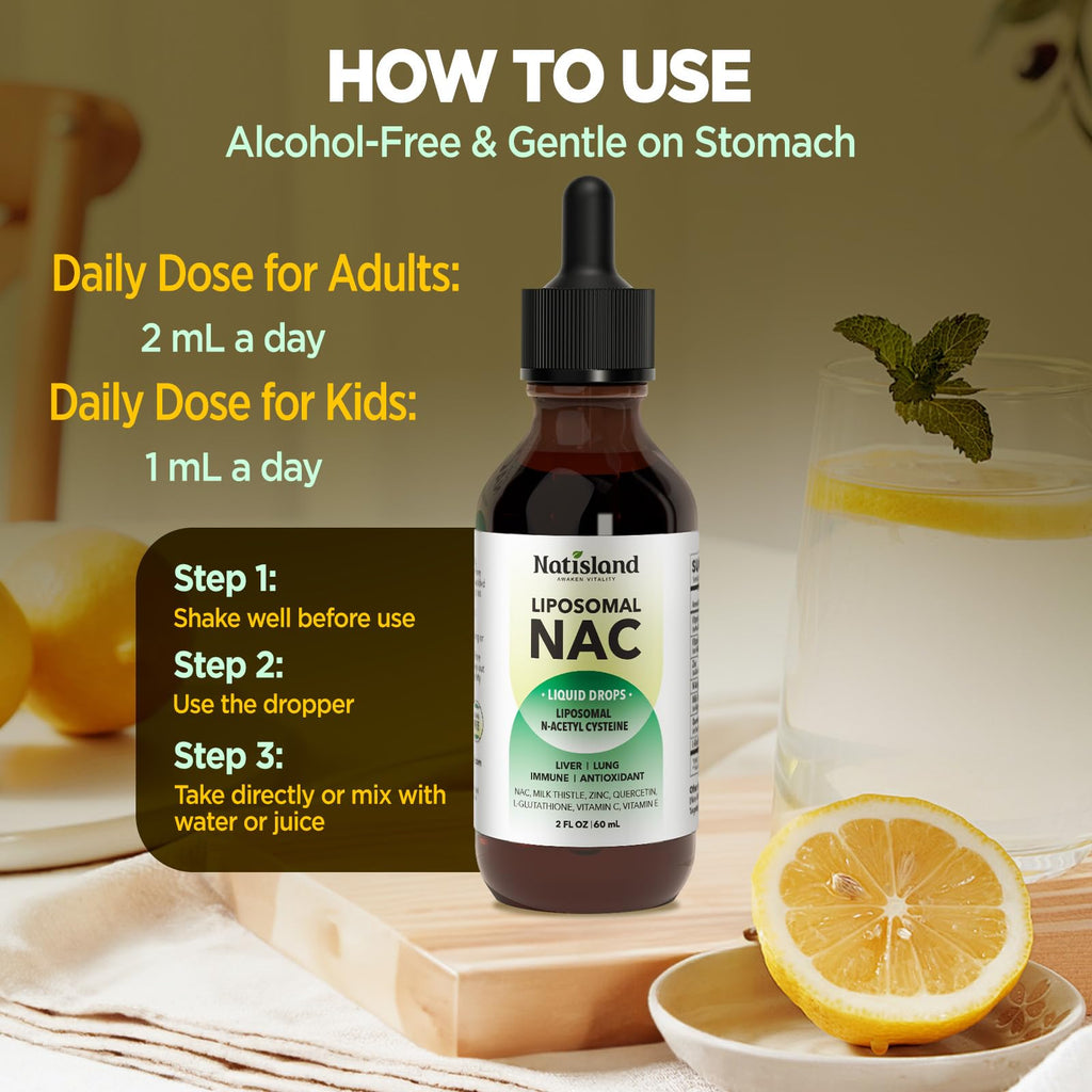 NAC drops for respiratory health