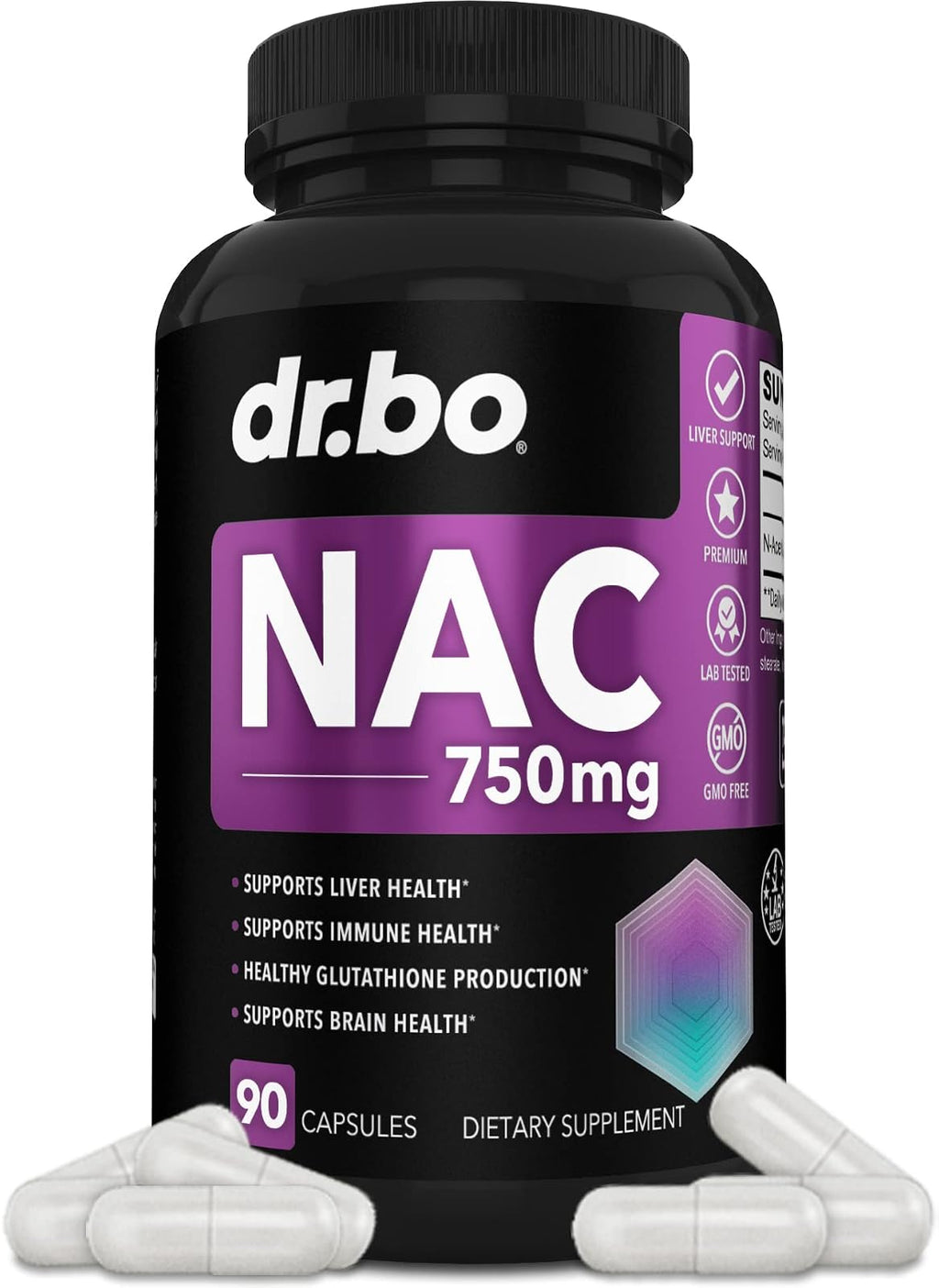 NAC N-Acetyl Cysteine detox capsules