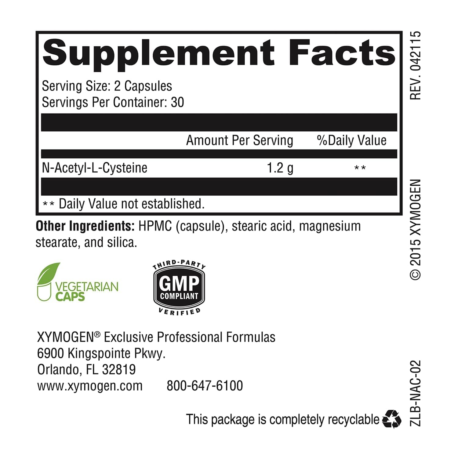 NAC supplement with vitamin C