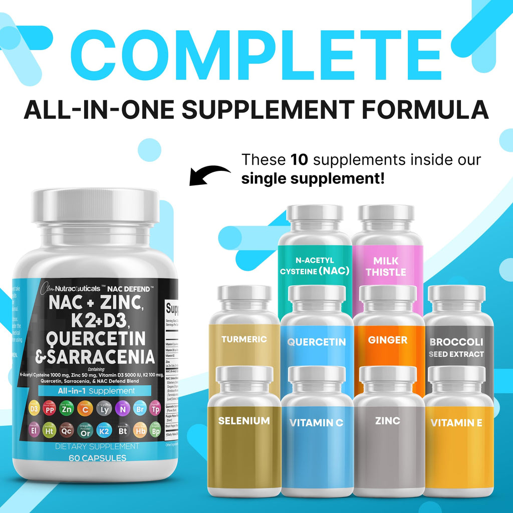 NAC supplement with Vitamin D3 and K2