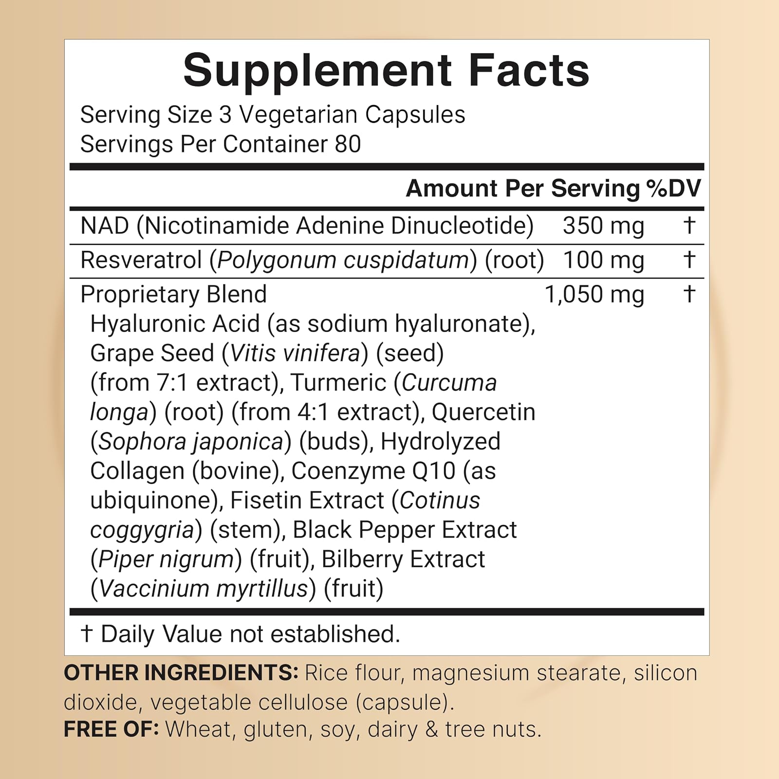NAD+ 11-in-1 complex for daily wellness