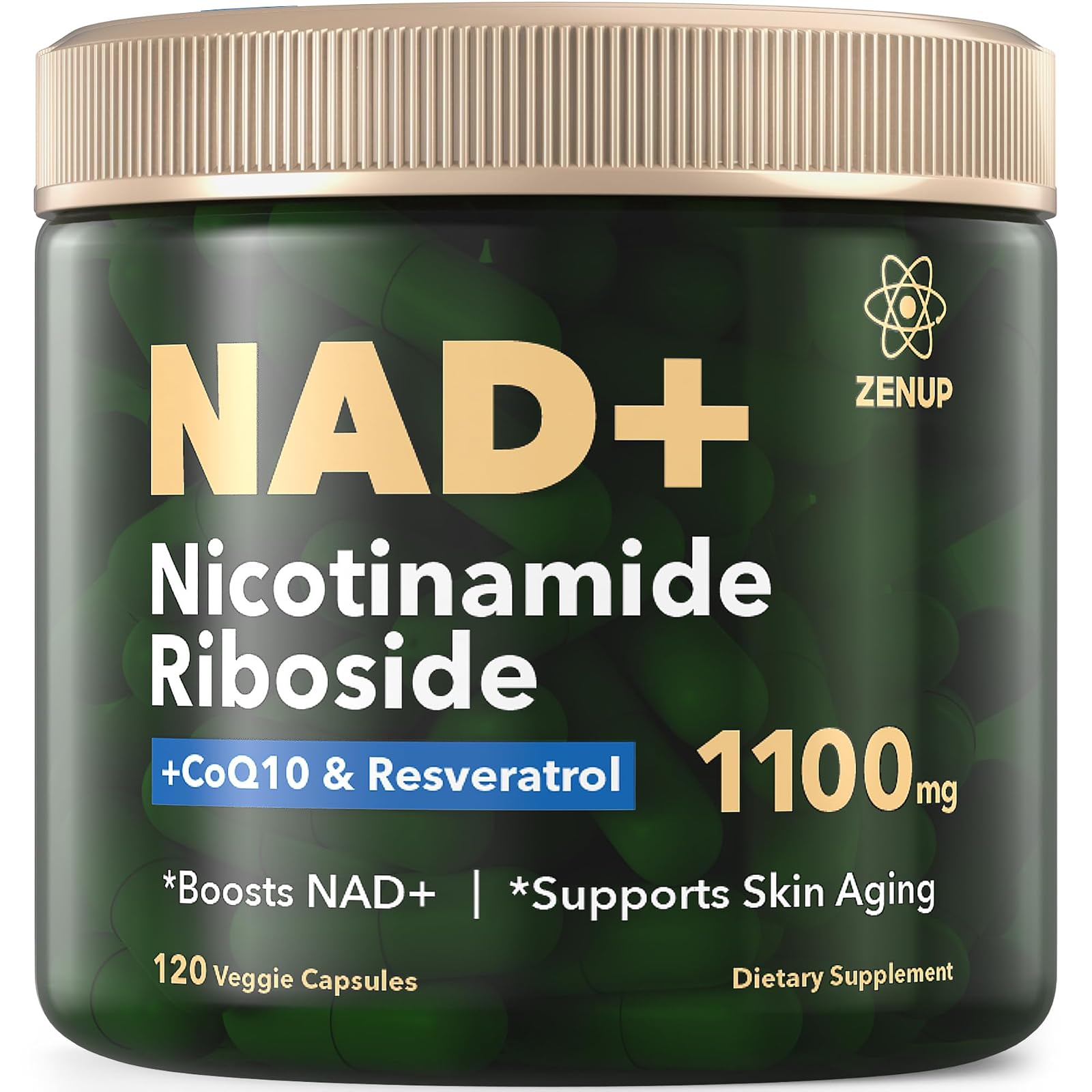 NAD+ 1100 mg liposomal capsules