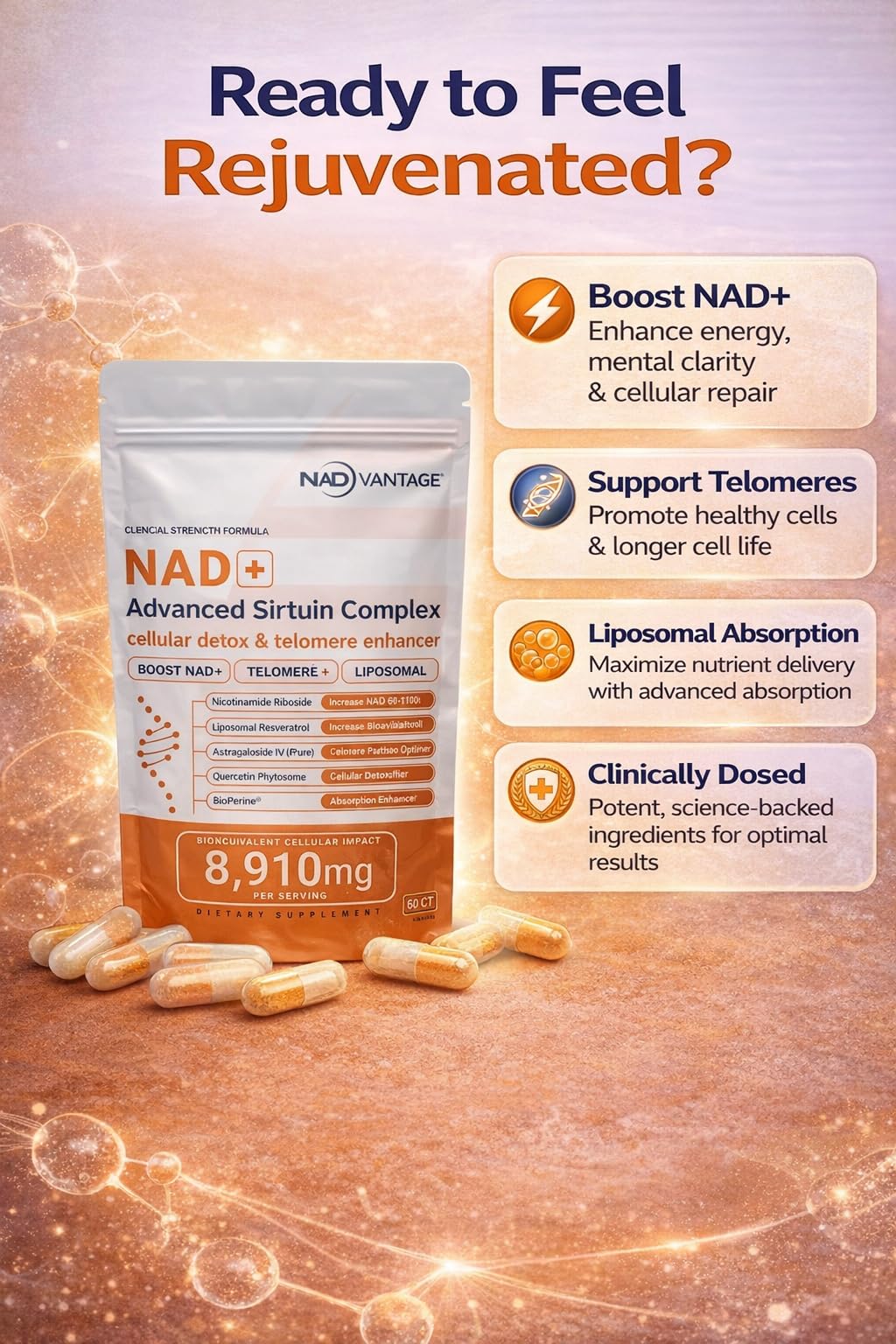 NAD+ 5D Matrix immune support capsules