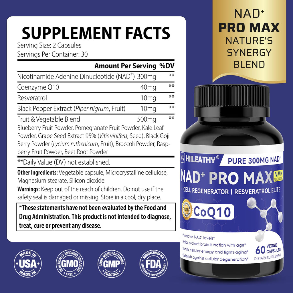 NAD+ and CoQ10 for cellular support