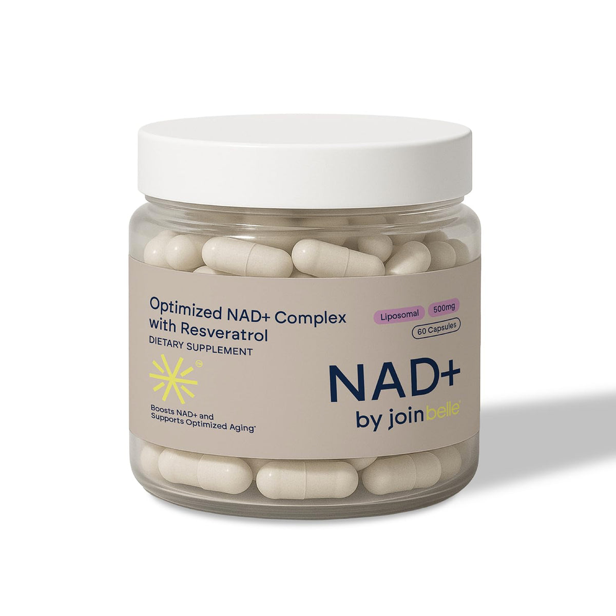 NAD+ and Resveratrol antioxidant capsules