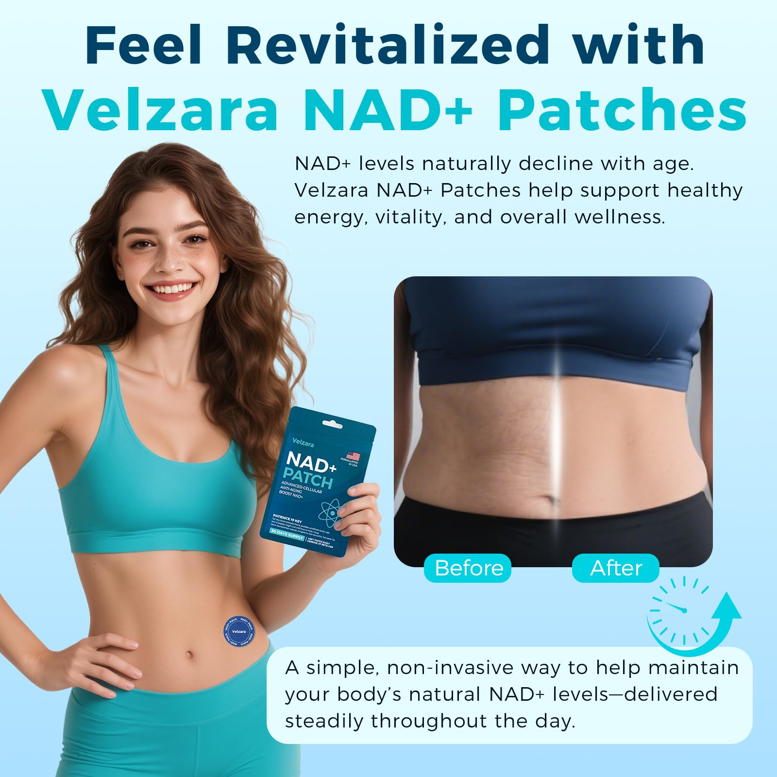 NAD+ antioxidant patches for wellness