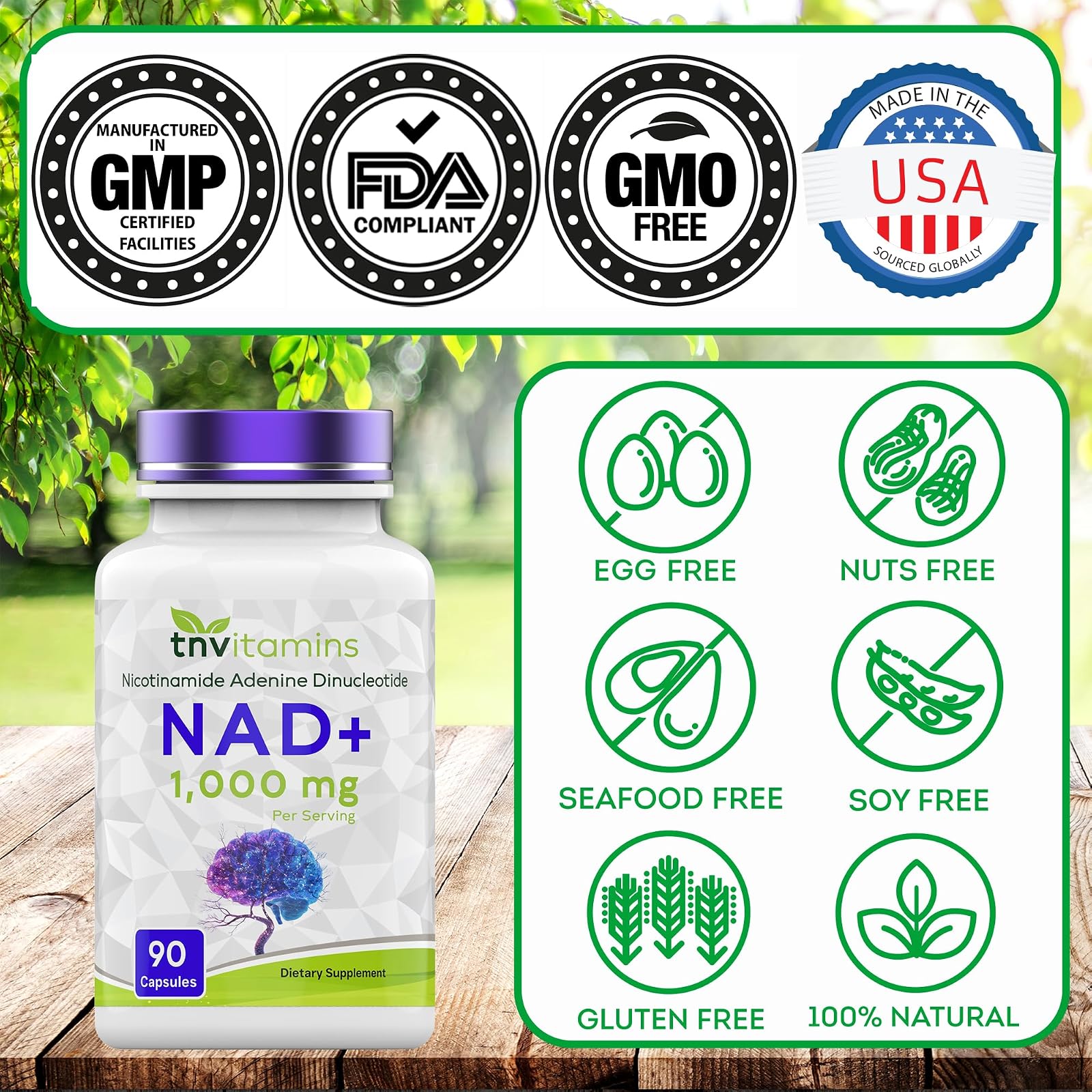 NAD+ capsules boost mental clarity