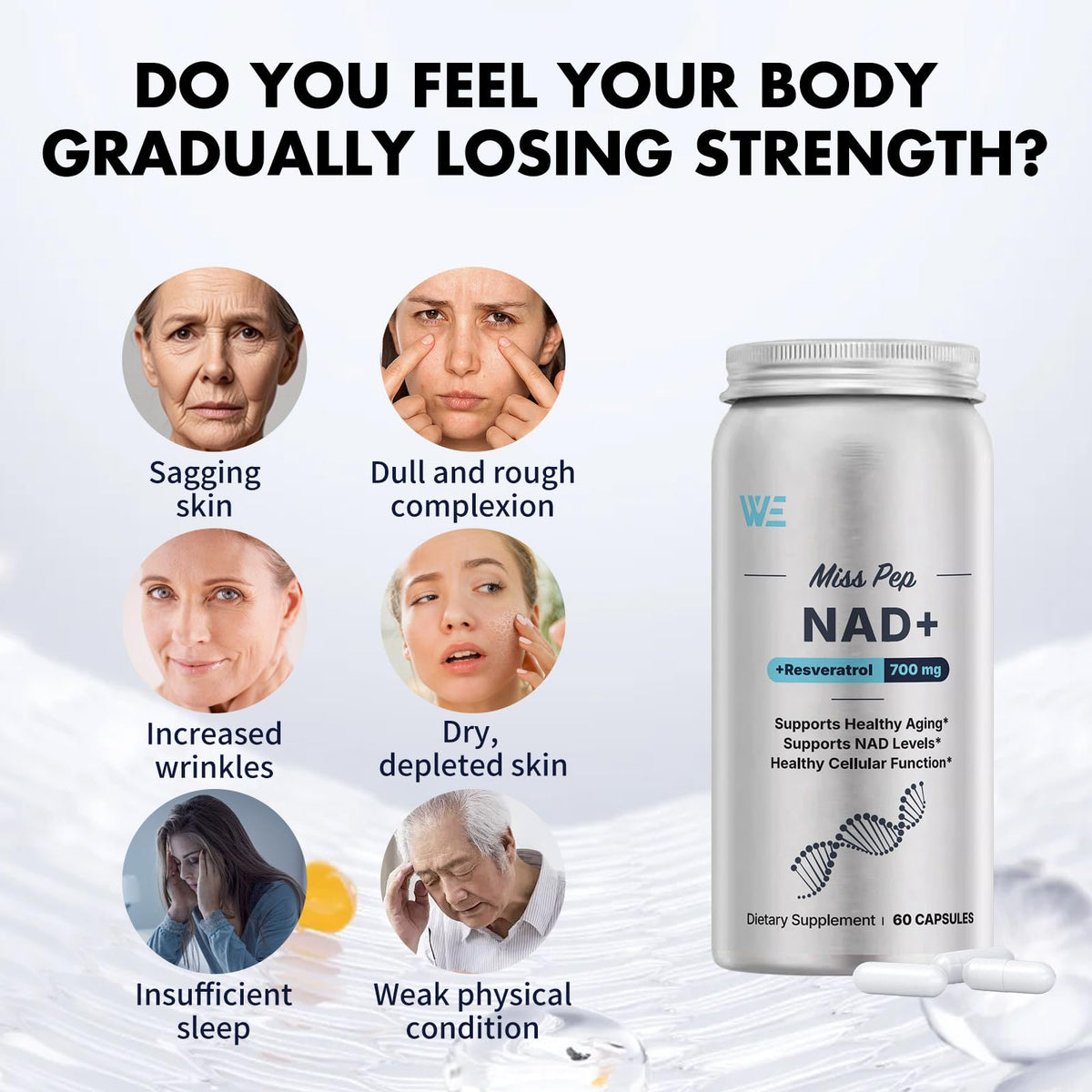 NAD+ capsules for mental clarity