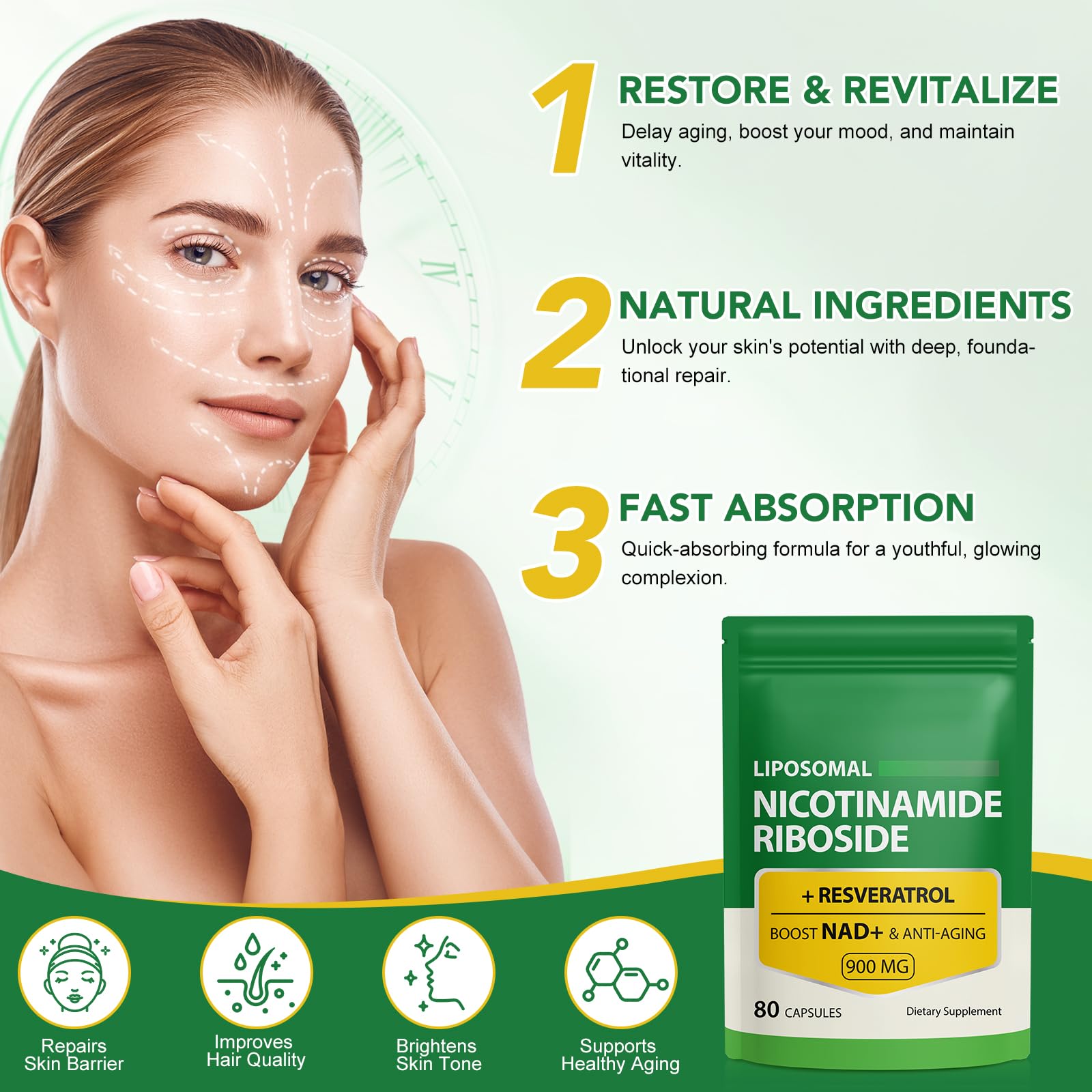 NAD+ capsules for women's health