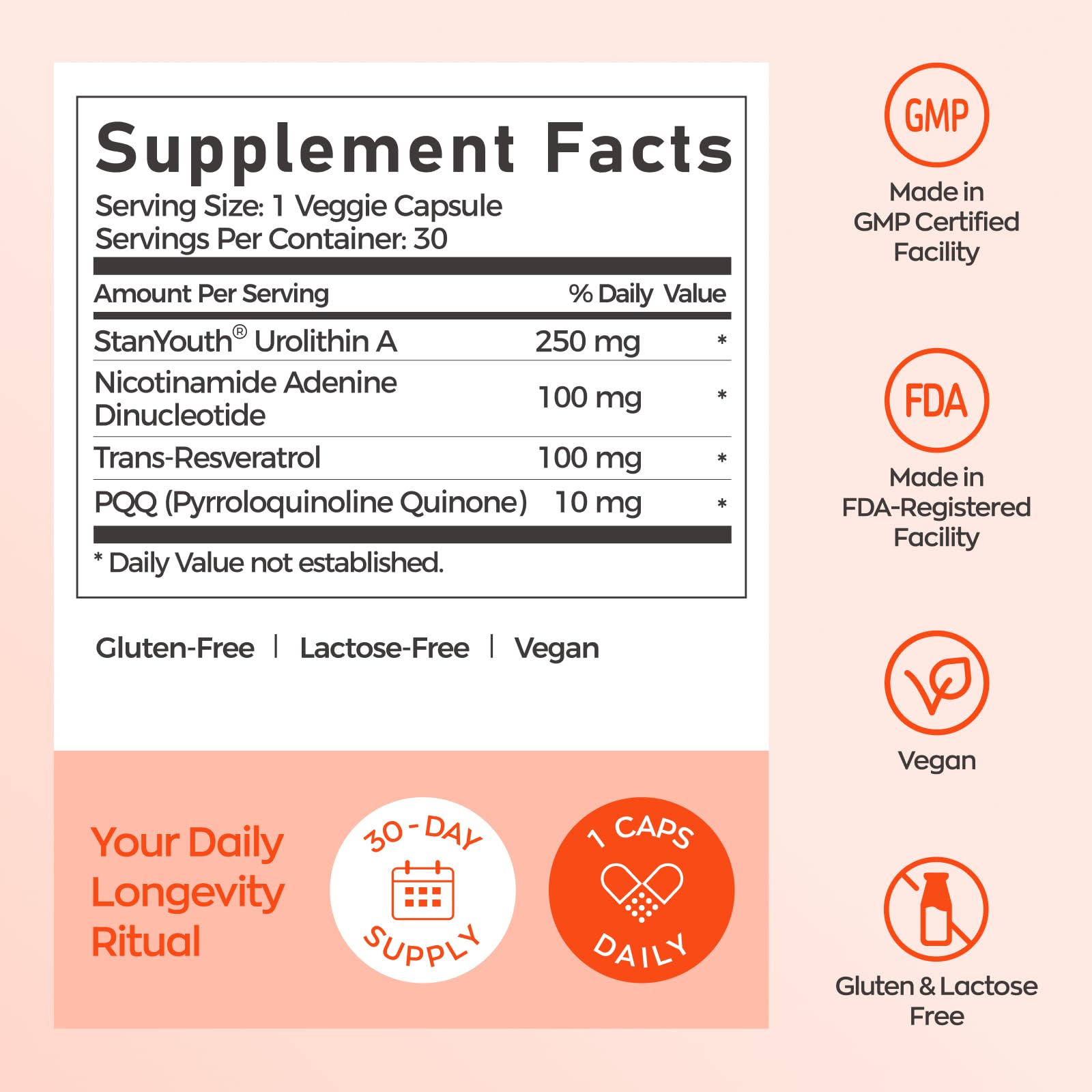 NAD+ complex for enhanced energy