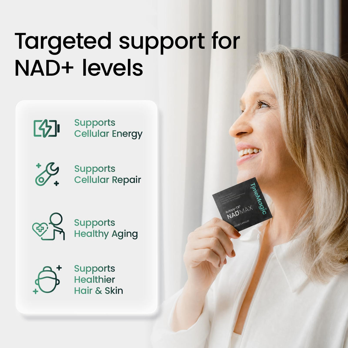 NAD+ energy booster for vitality