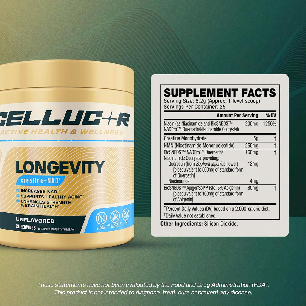 NAD+ enhanced creatine for energy