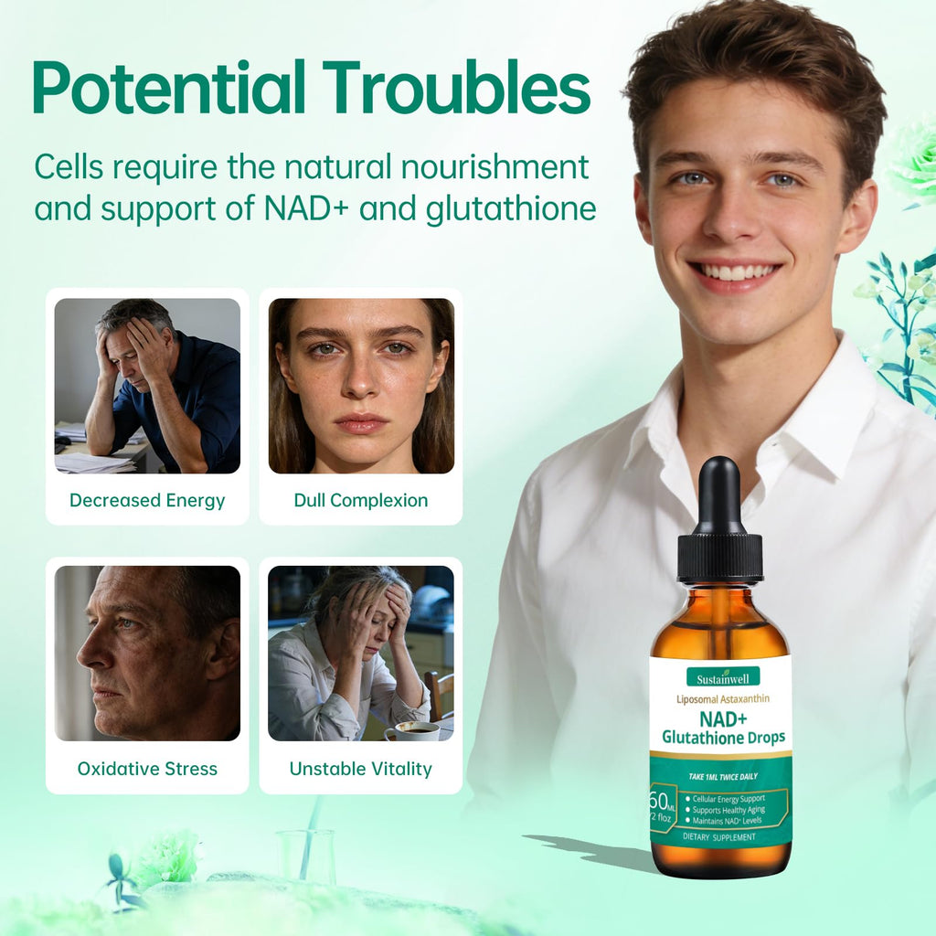 NAD+ Glutathione drops boost immunity