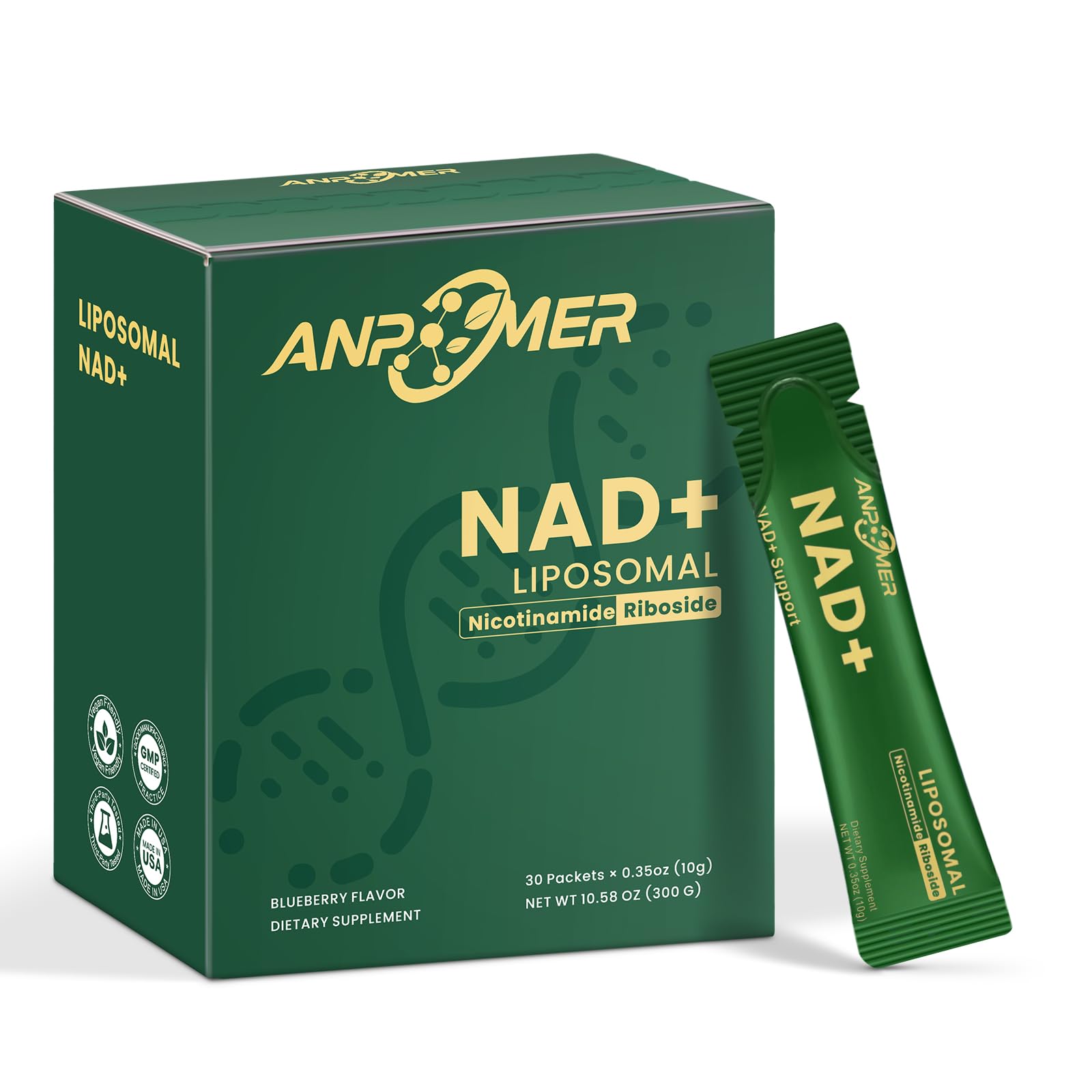 NAD+ liposomal NR supplement packets