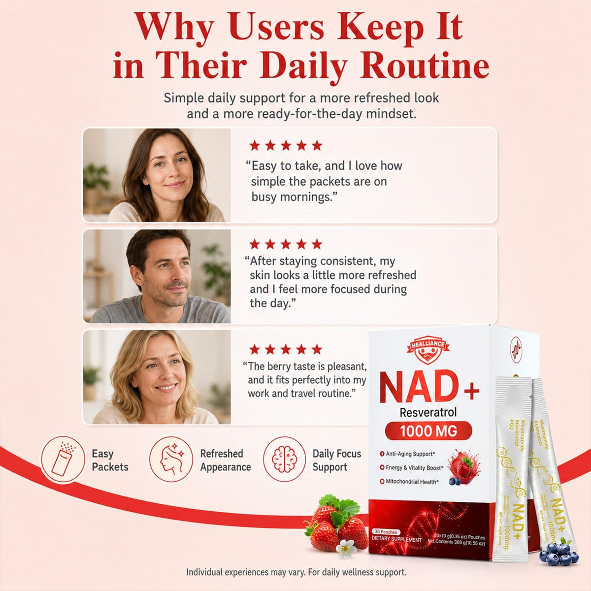 NAD liquid for enhanced wellness