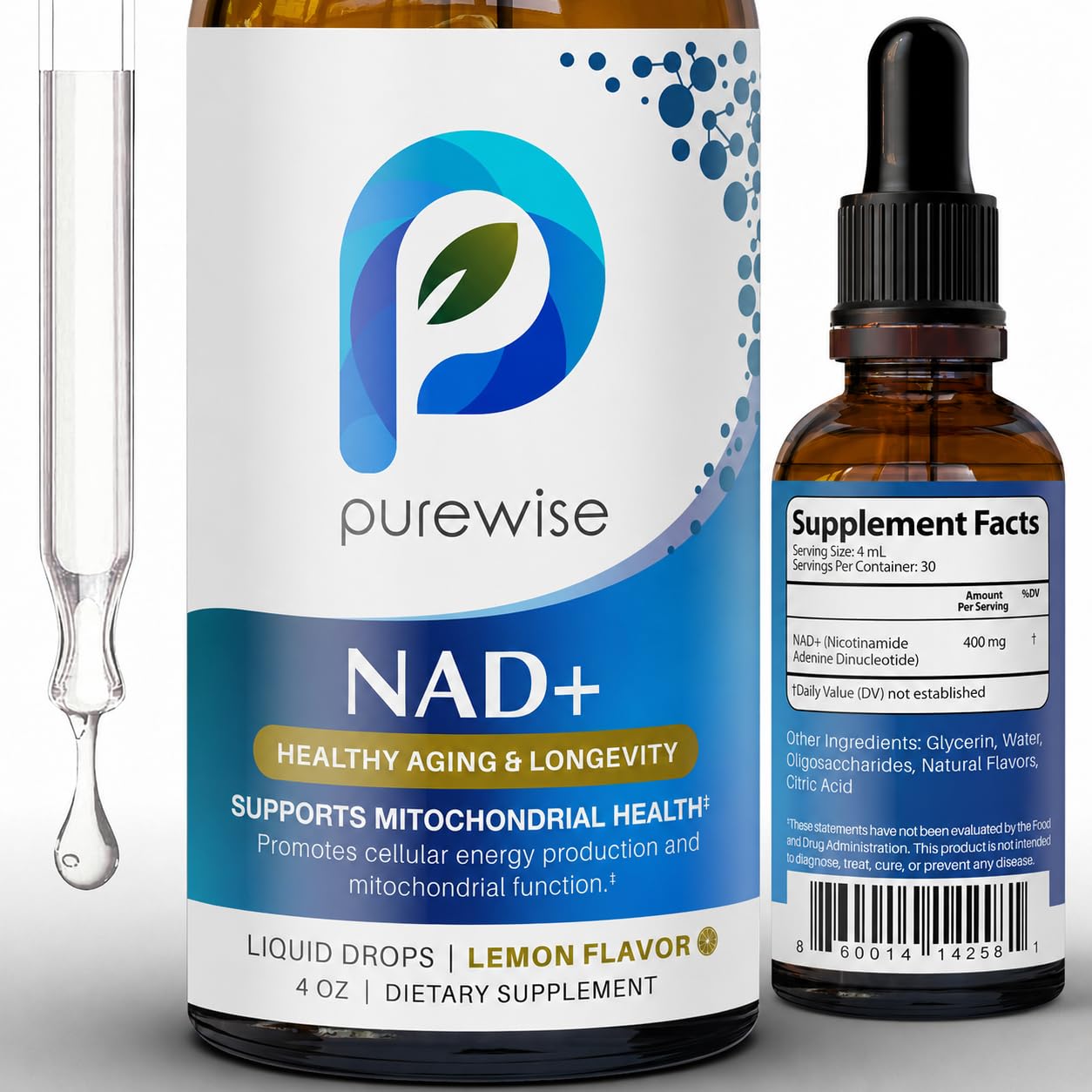 NAD+ liquid supplement for energy