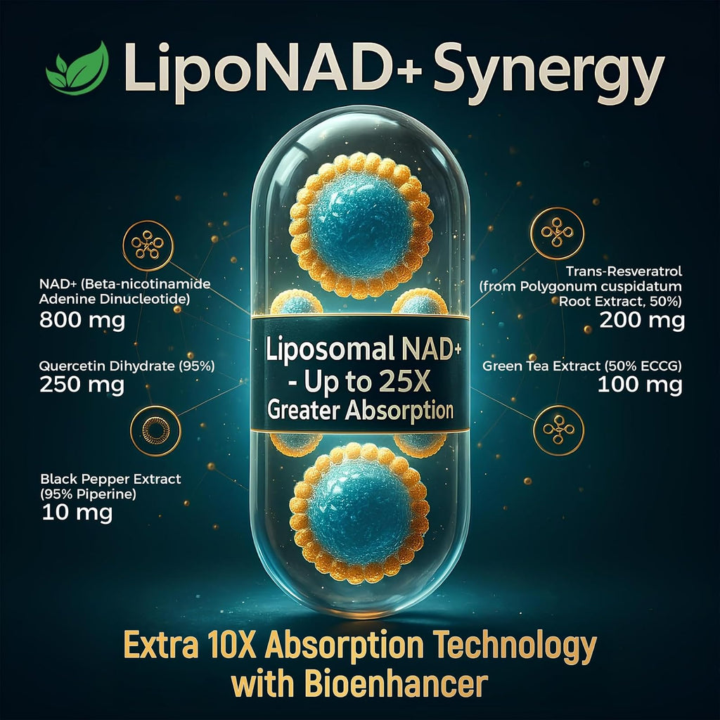 NAD+ multivitamin capsules for vitality