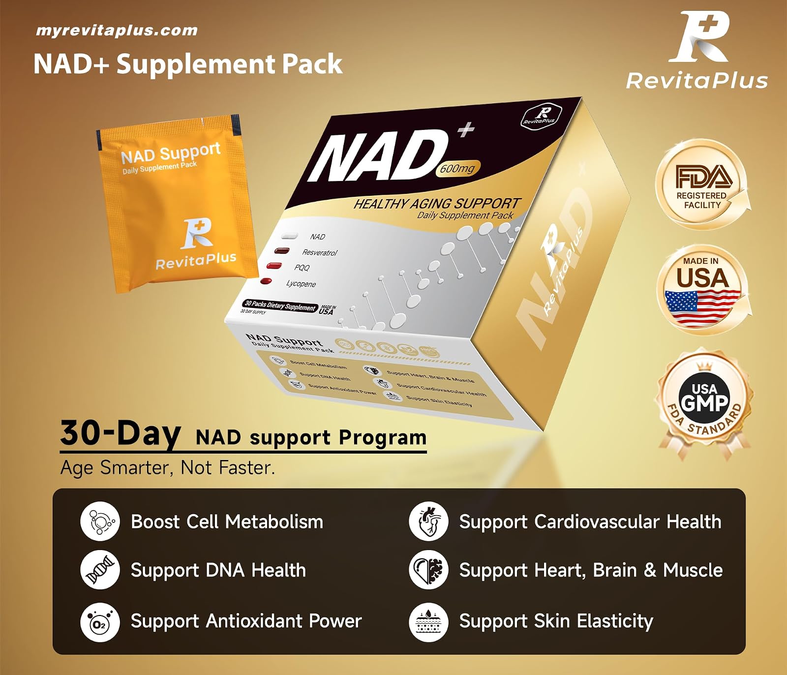 NAD+ multivitamins for energy boost