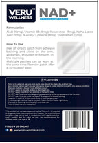 NAD+ patch for improved vitality