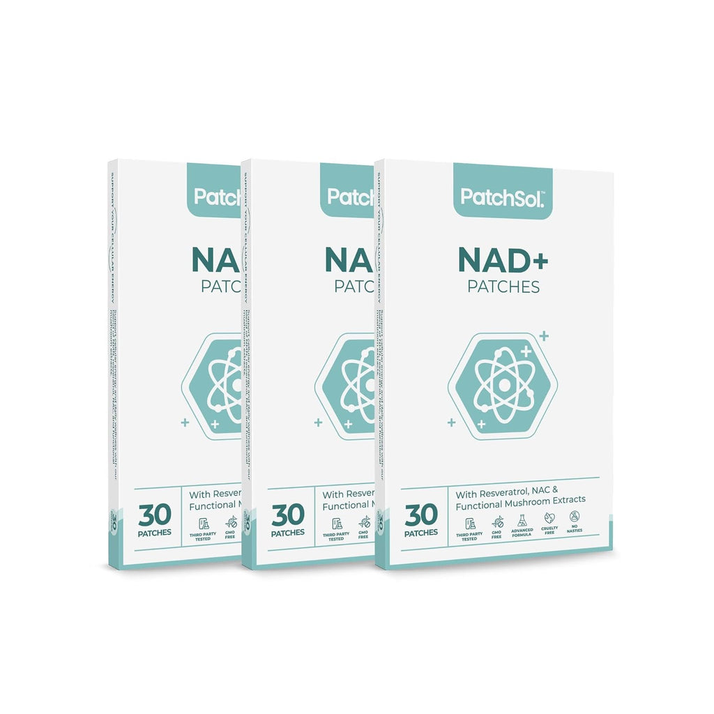 NAD+ patches for improved focus