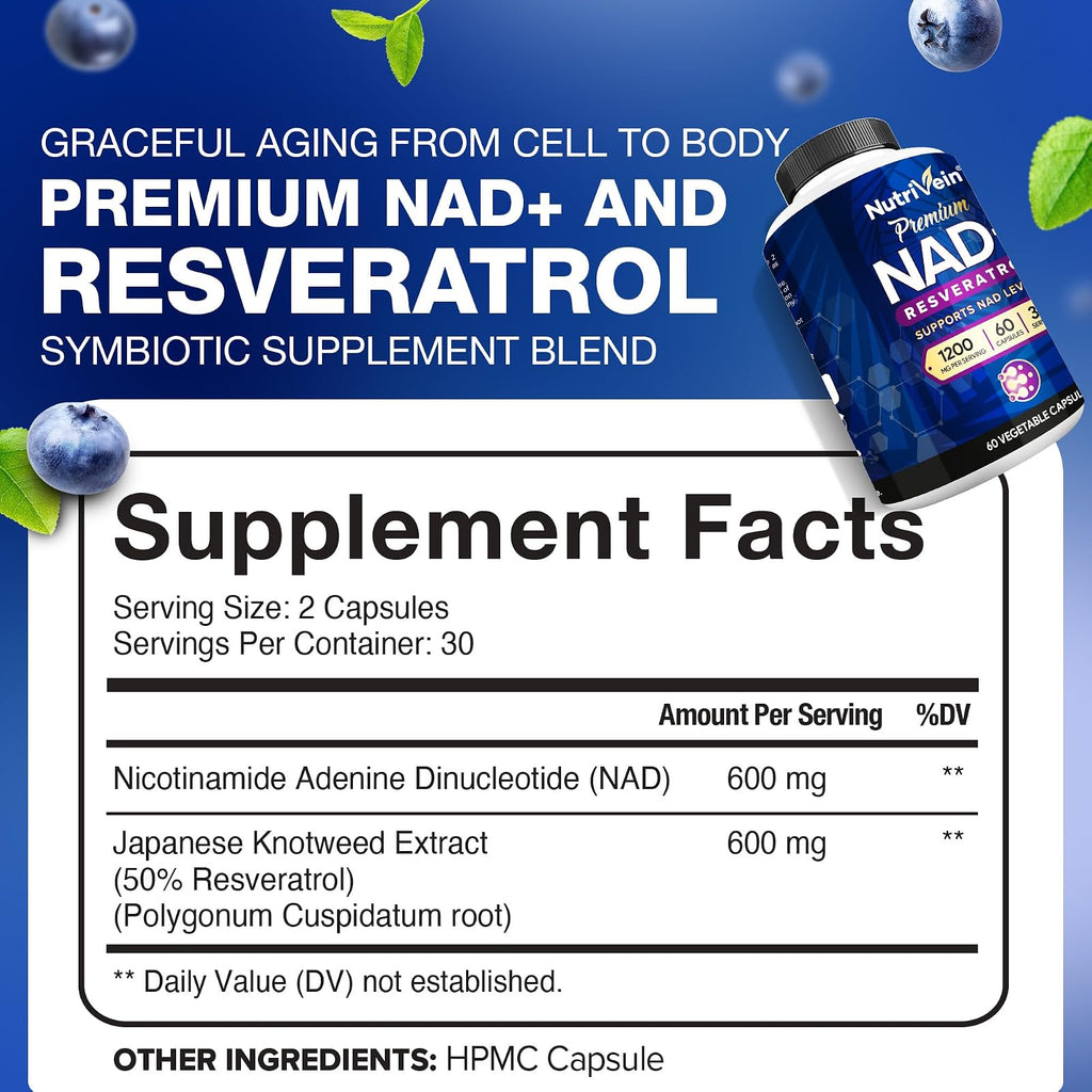 NAD+ Resveratrol for healthy aging