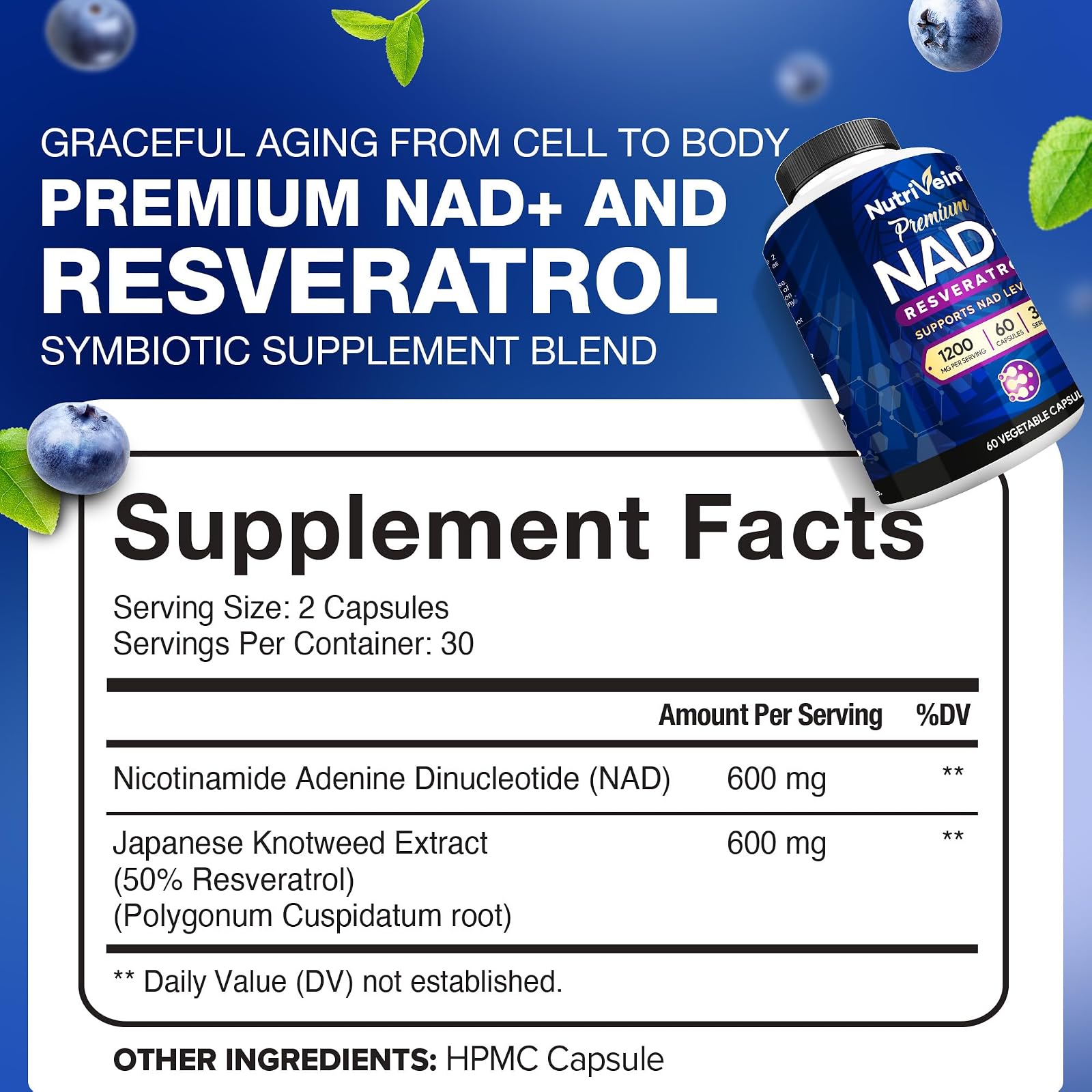 NAD+ Resveratrol for healthy aging