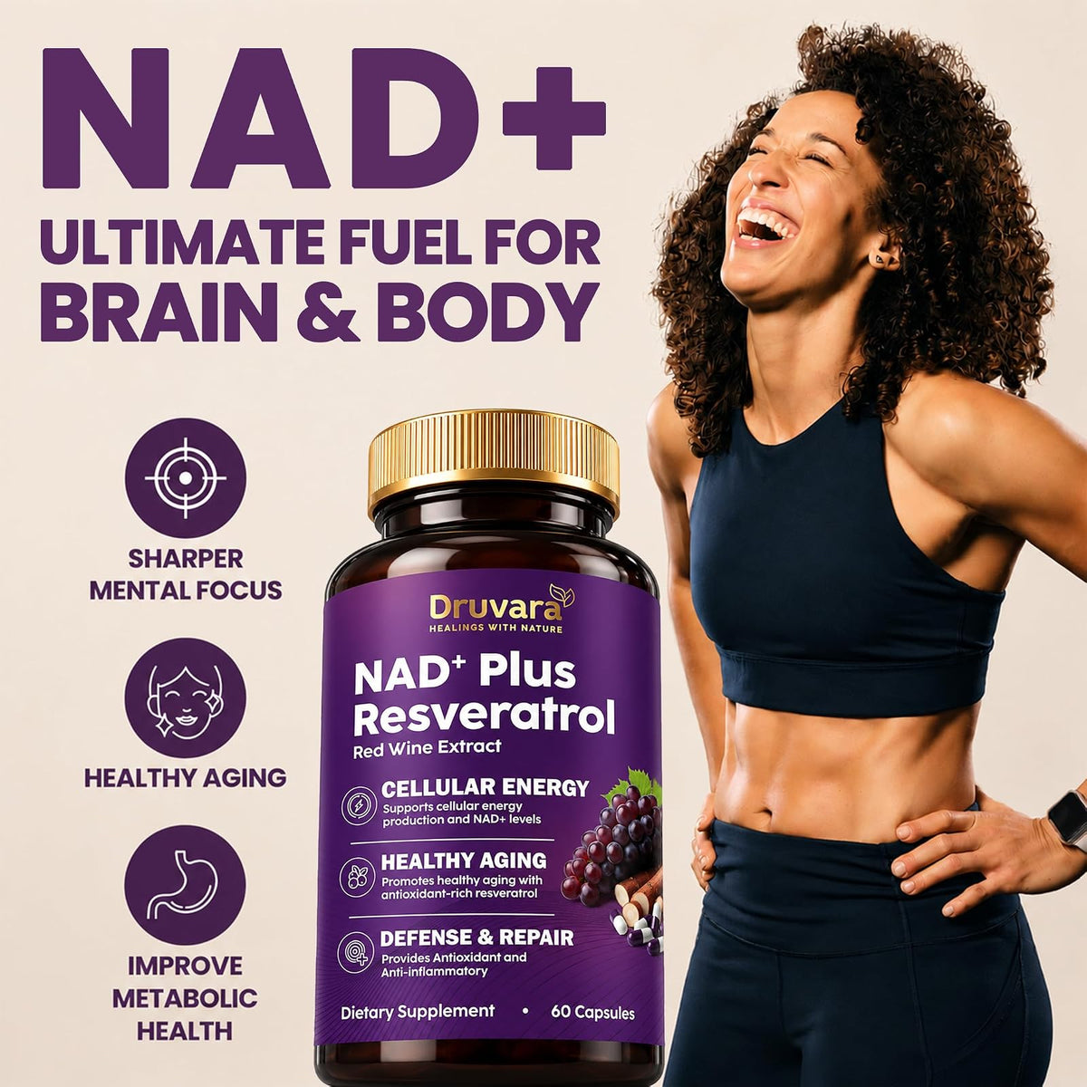 NAD Resveratrol supports healthy aging