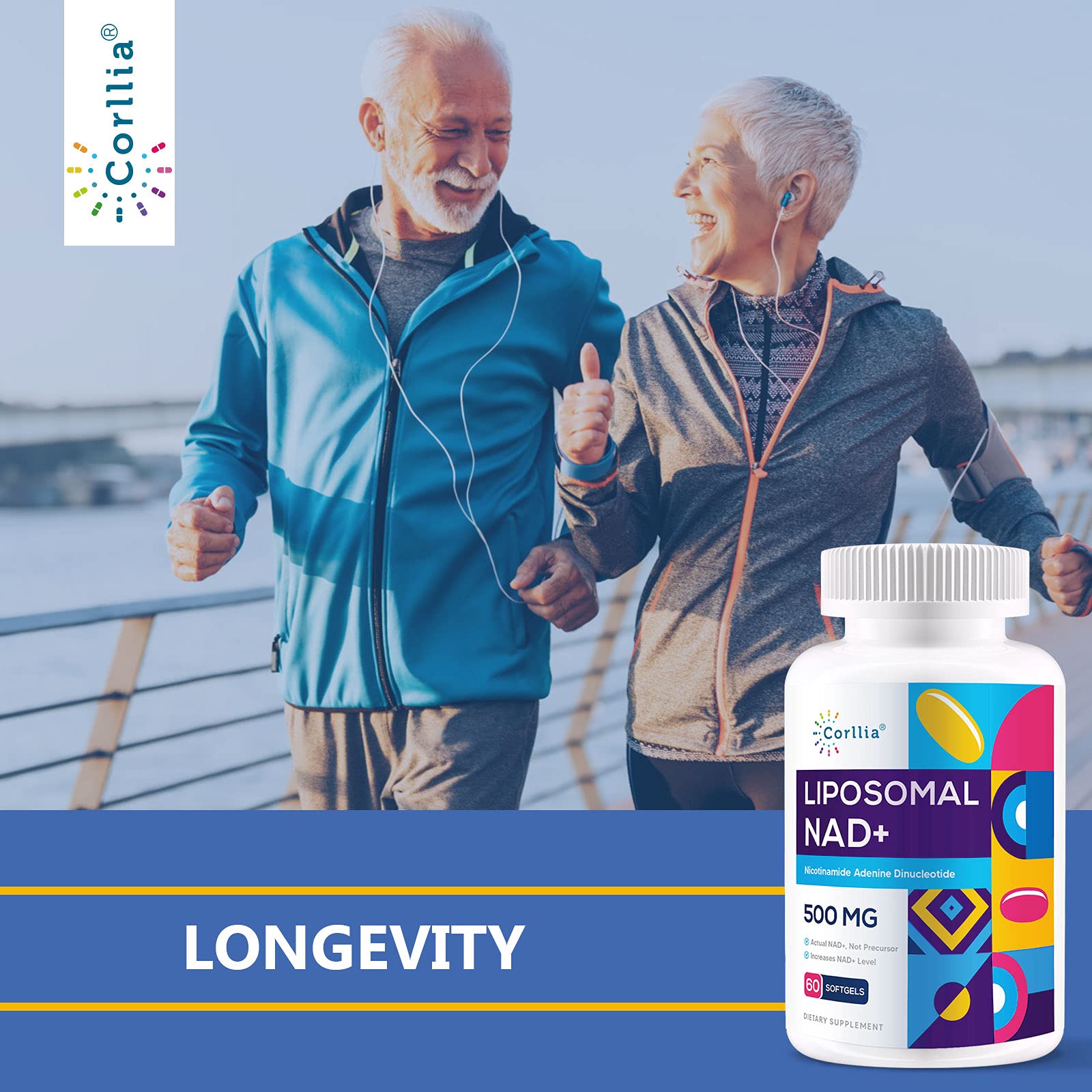 NAD+ softgels for stress relief
