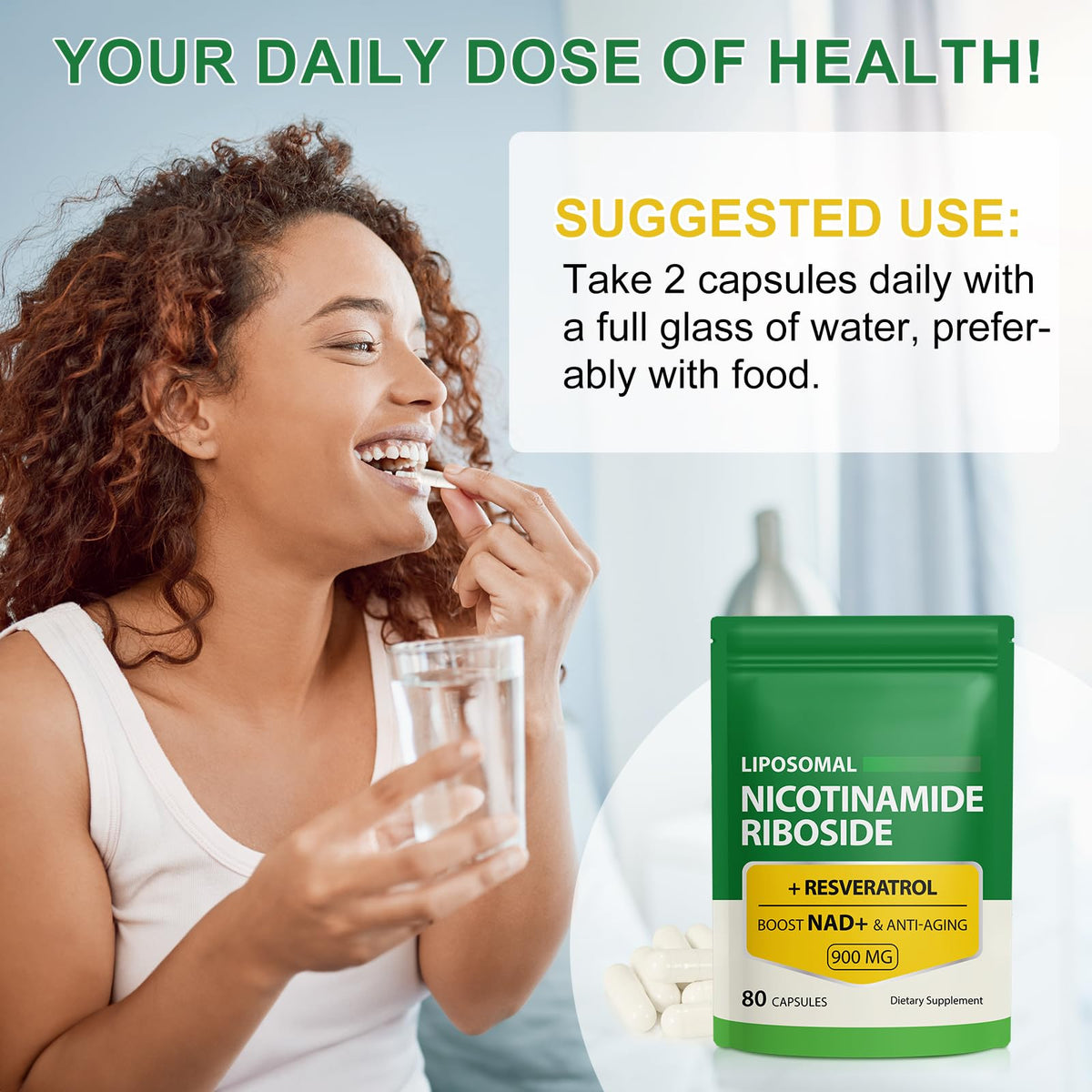 NAD+ supplement for active lifestyle
