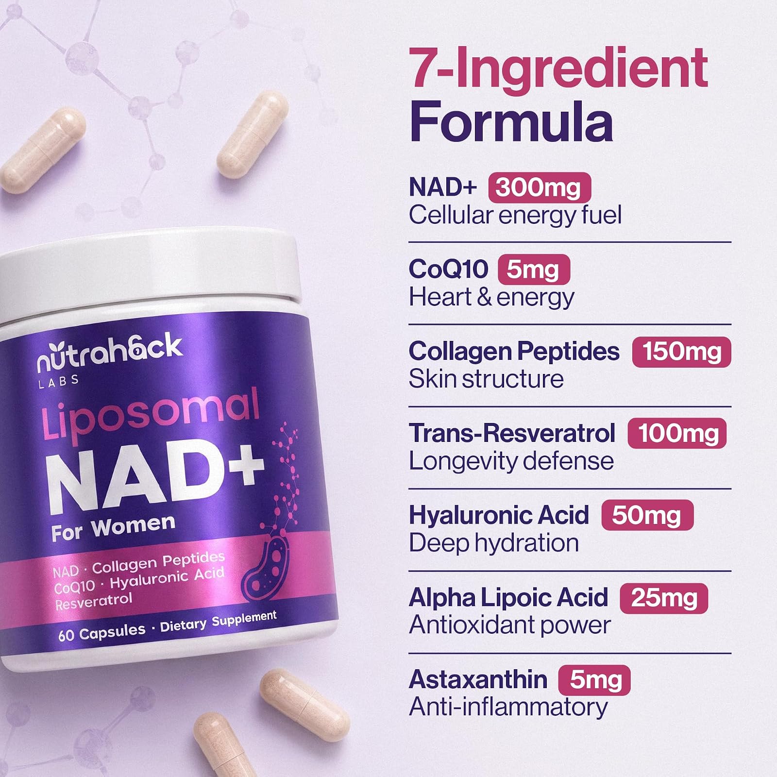 NAD+ supplement for anti-aging benefits
