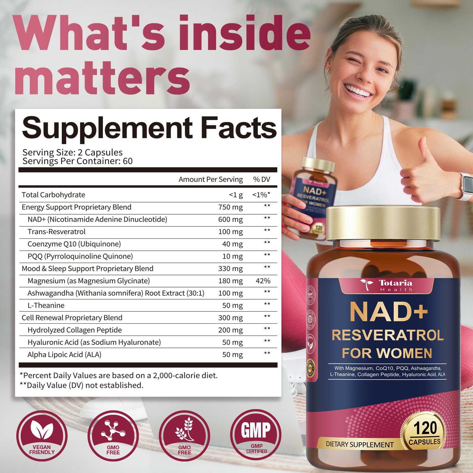 NAD+ supplement for cellular health
