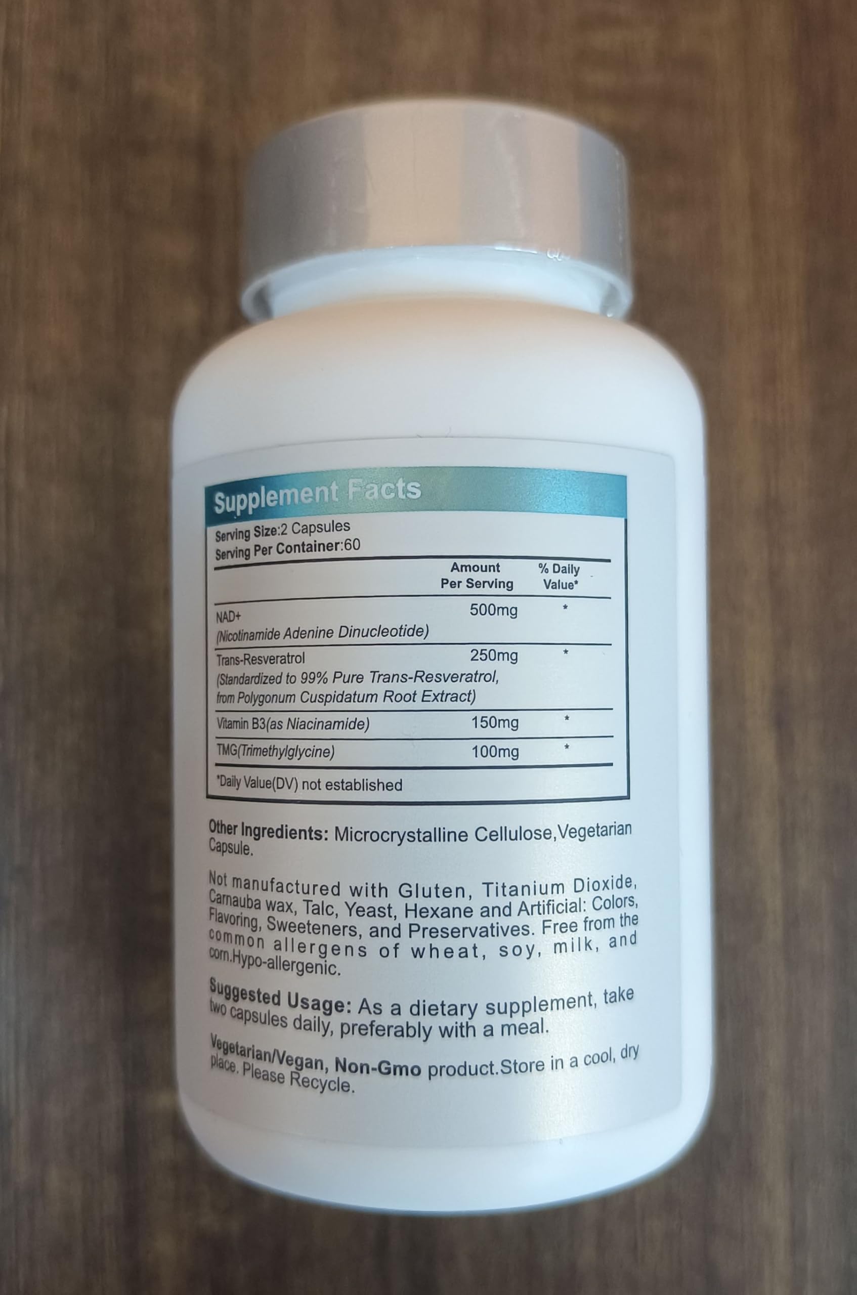 NAD+ supplement for cellular health