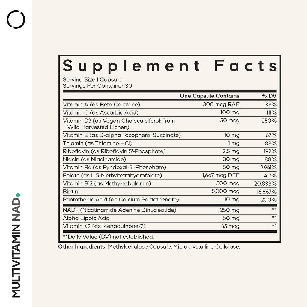 NAD supplement for daily energy
