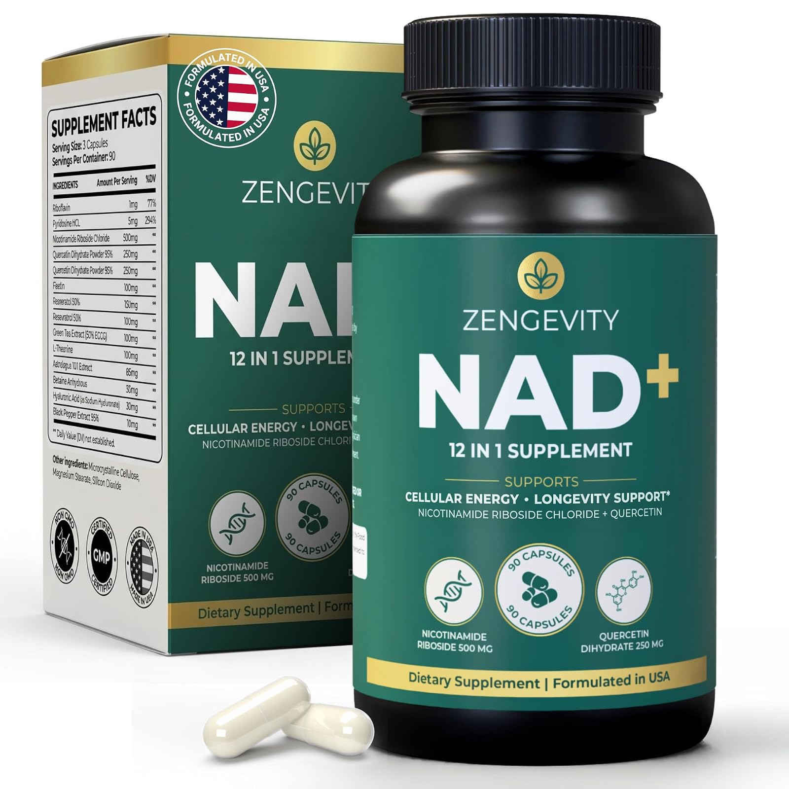 NAD+ supplement for energy boost