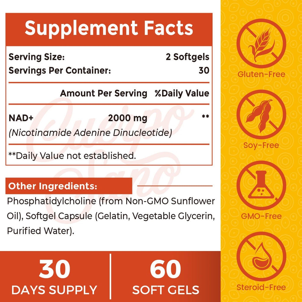NAD+ supplement for energy support