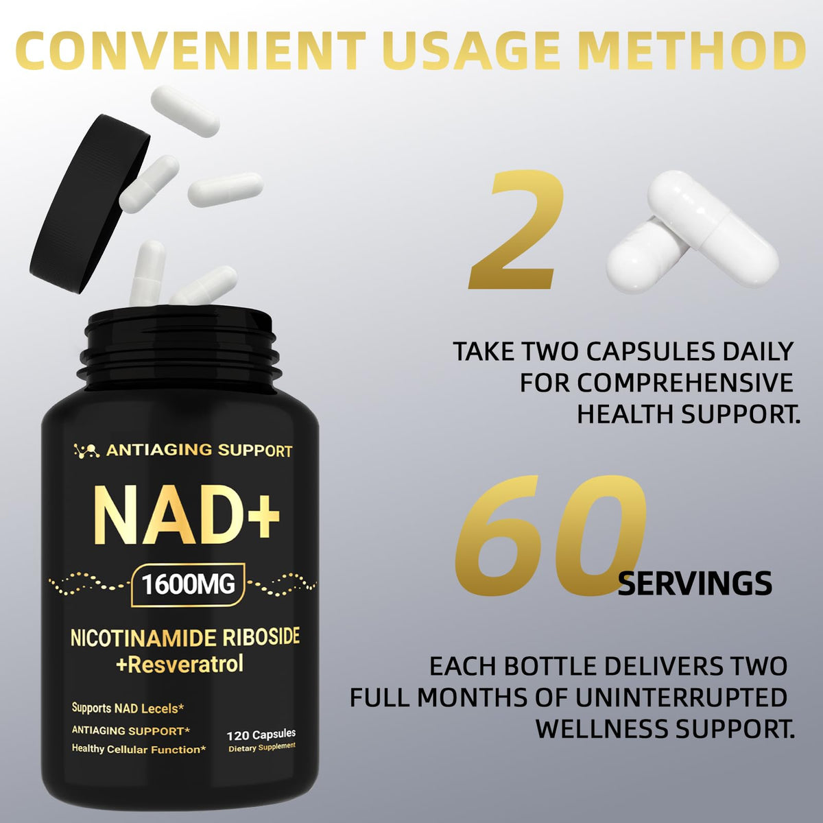 NAD supplement for healthy aging