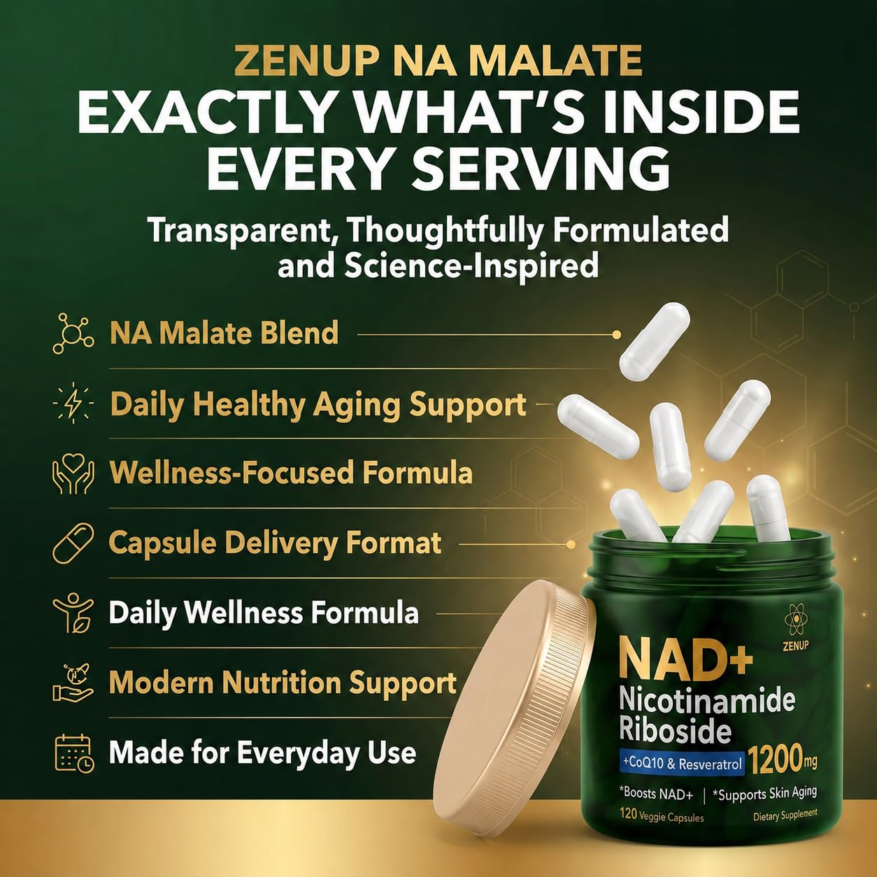 NAD supplement for healthy aging